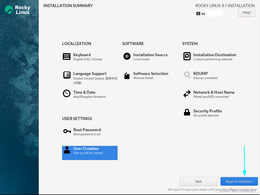 VMware16安装Rocky Linux9服务器系统教程（图文）（二）_rocky9 的教程-CSDN博客