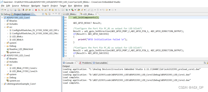 手把手教你开发ADSP-21593（二）：软硬件环境搭建说明（运行第一个程序）_adsp21593串口中断-CSDN博客