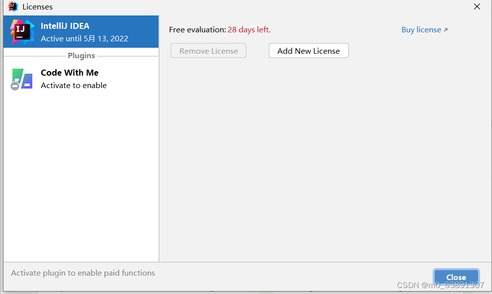 启动idea选不了Evaluate for free怎么办-CSDN博客