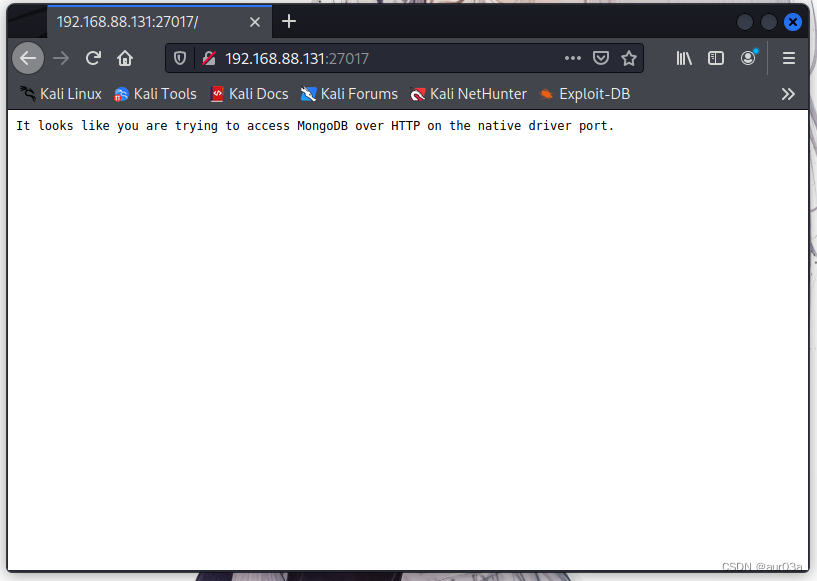 mongodb未授权访问复现_mongodb unauthorized-CSDN博客