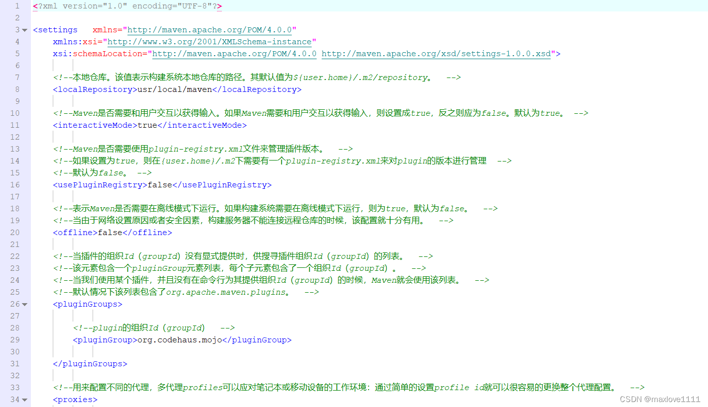 maven中的setting.xml配置文件详解_maven 的 setting.xml在哪里-CSDN博客