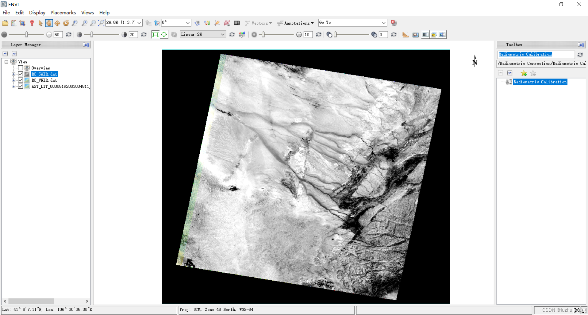 ASTER L1T数据的简单快速预处理_aster影像预处理-CSDN博客