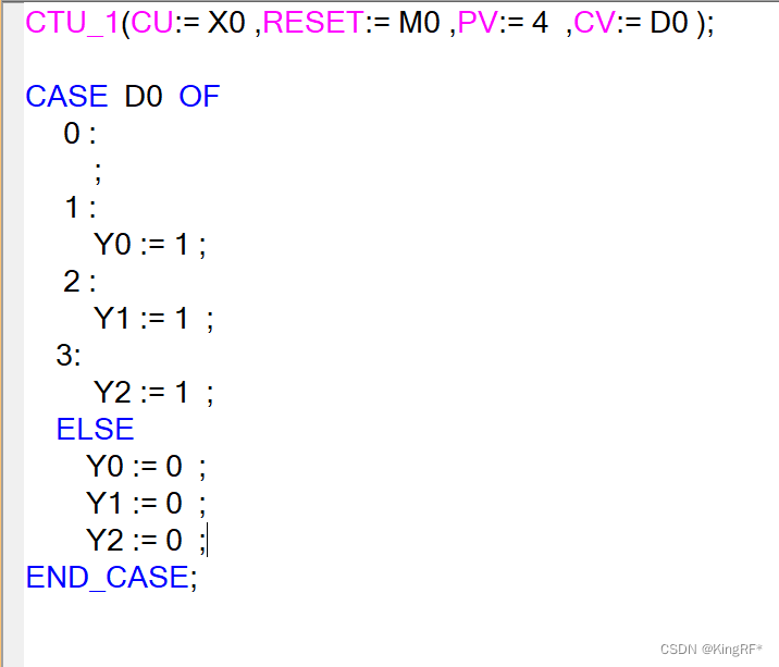 三菱FX3U——ST编程CASE选择_三菱case语句用法-CSDN博客
