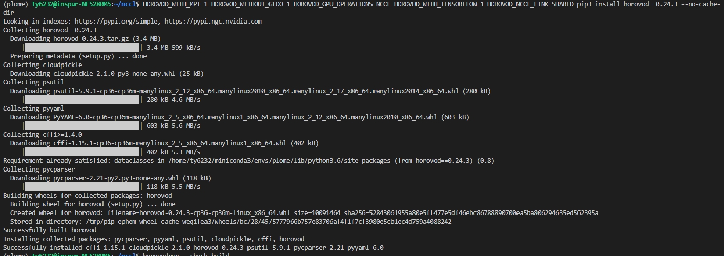 安装NCCL\mpirun\horovod\nvidia-tensorflow(3090Ti)-CSDN博客