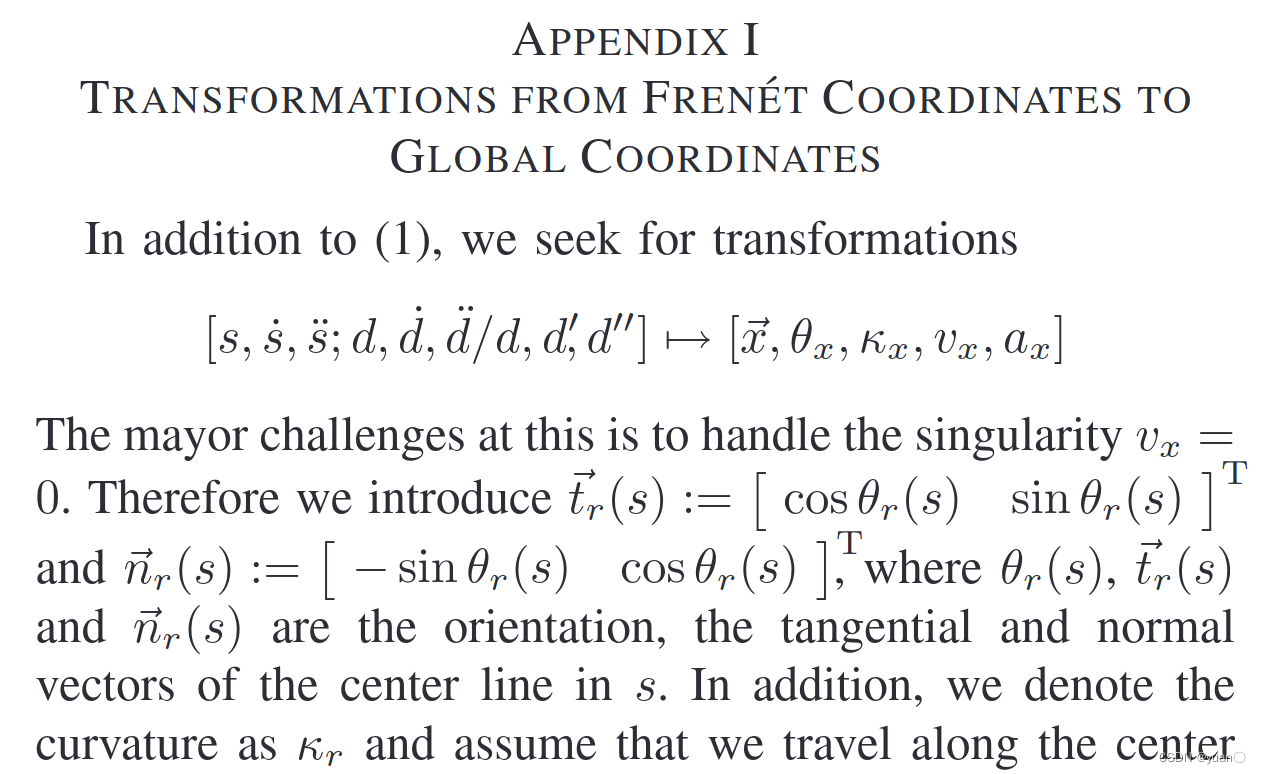 【论文笔记】Optimal trajectory generation for dynamic street scenarios in a Frenét Frame-CSDN博客