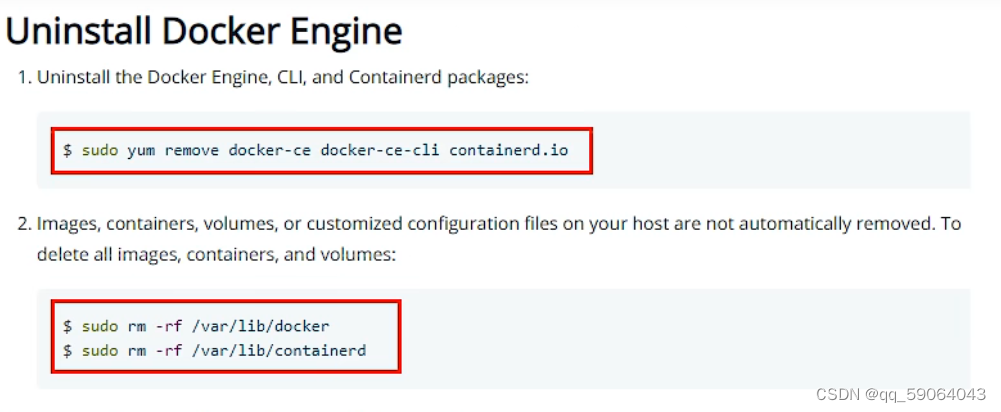 Docker 在linux下安装与卸载 Csdn博客 
