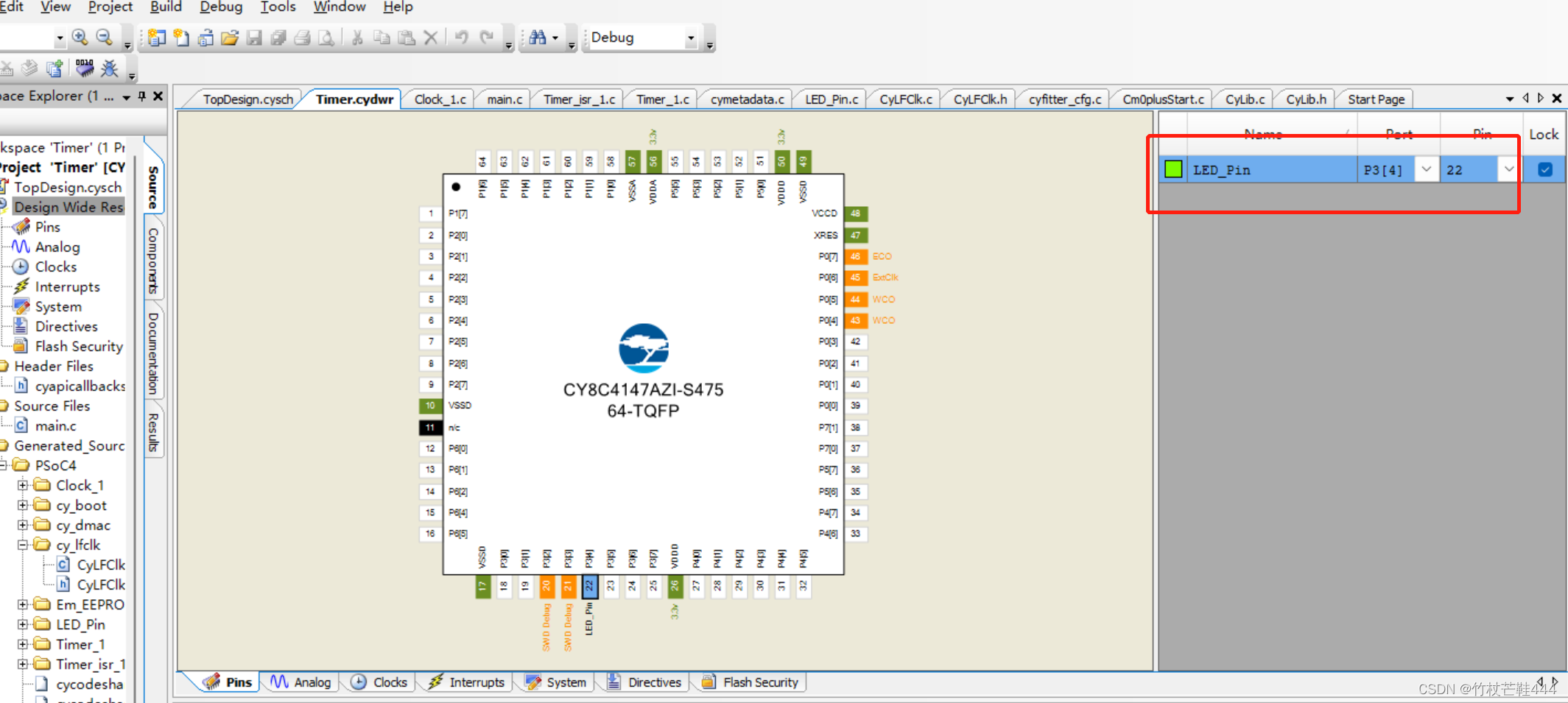 Cypress单片机 CY8C4147AZI-S475的Timer与系统滴答SysTick_cypress单片机时钟-CSDN博客