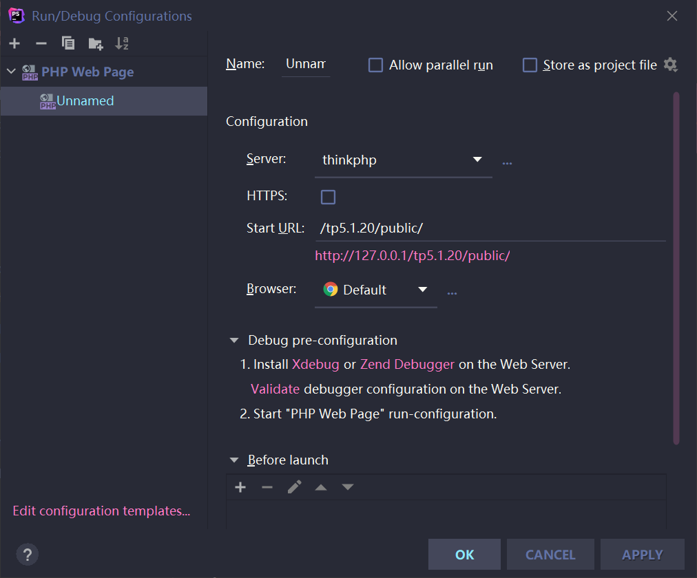 tp代码审计动态调试环境搭建（phpstudy+phpstorm）史上最详细_phpstorm结合phpstudy怎么部署thinkphp项目-CSDN博客