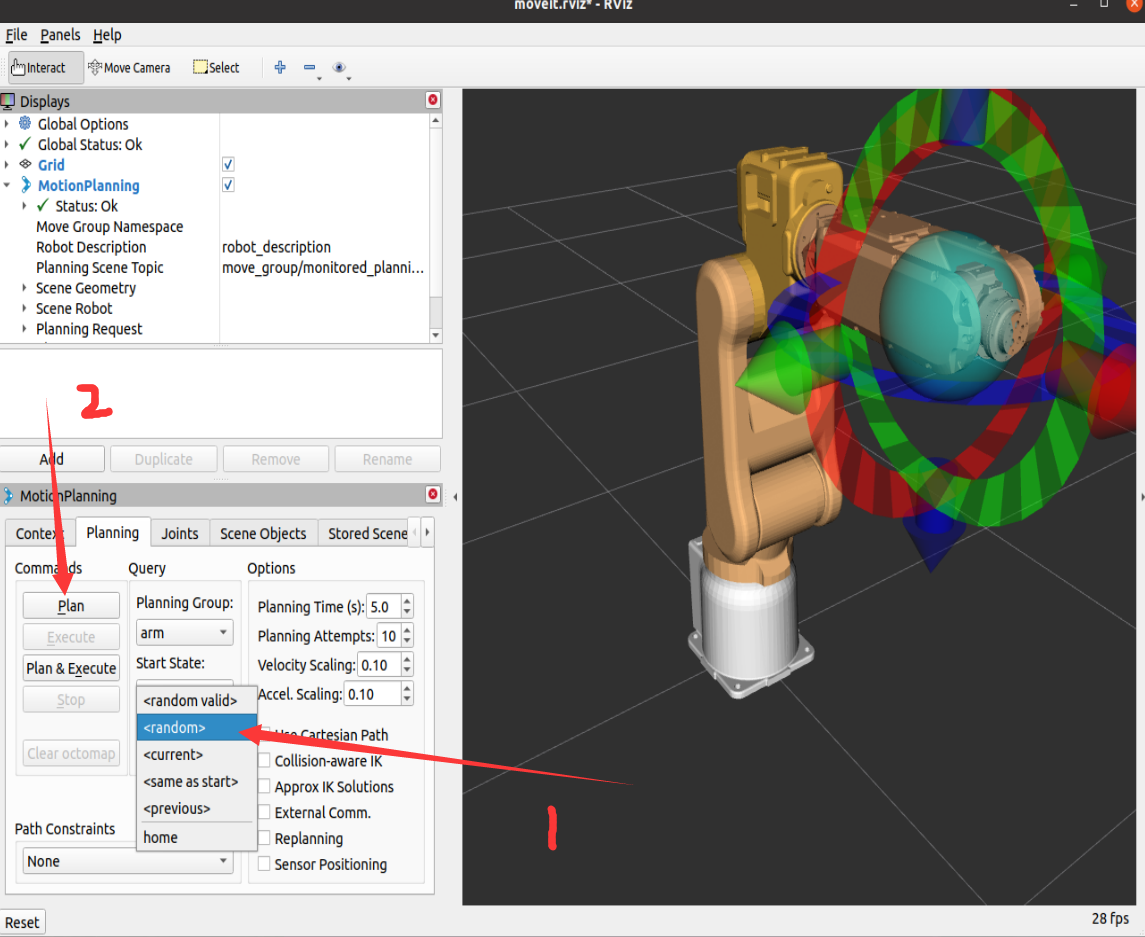 MoveIt的使用（三）机械臂在rviz中的可视化以及编程控制_moveit rviz launch setup-CSDN博客