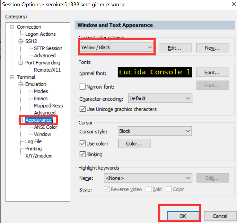 最新 SecureCRT 字体背景颜色更改 (自己记录)_crt如何设置字体七彩颜色-CSDN博客