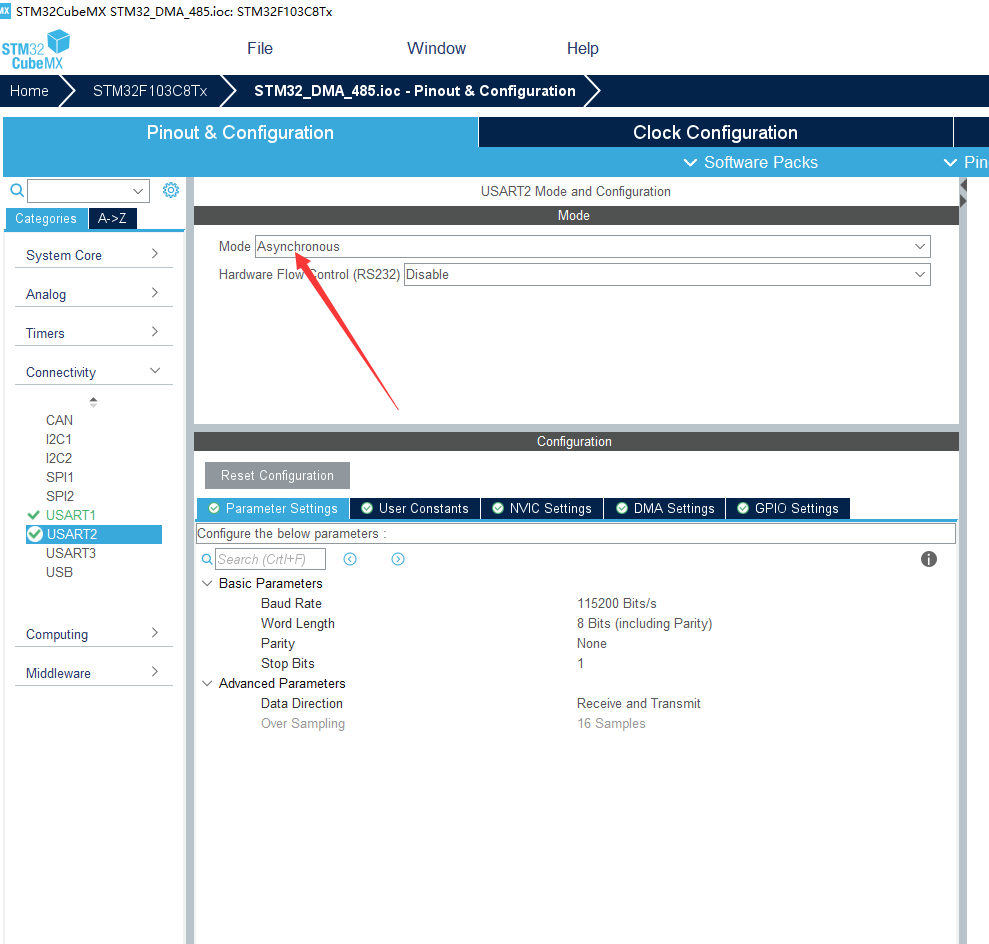 毕业设计1-DFROBOT 风速计 调试记录（基于485协议+ STM32Cubemx + STM32F103C8T6）_rs485风速传感器与单片机接线图-CSDN博客