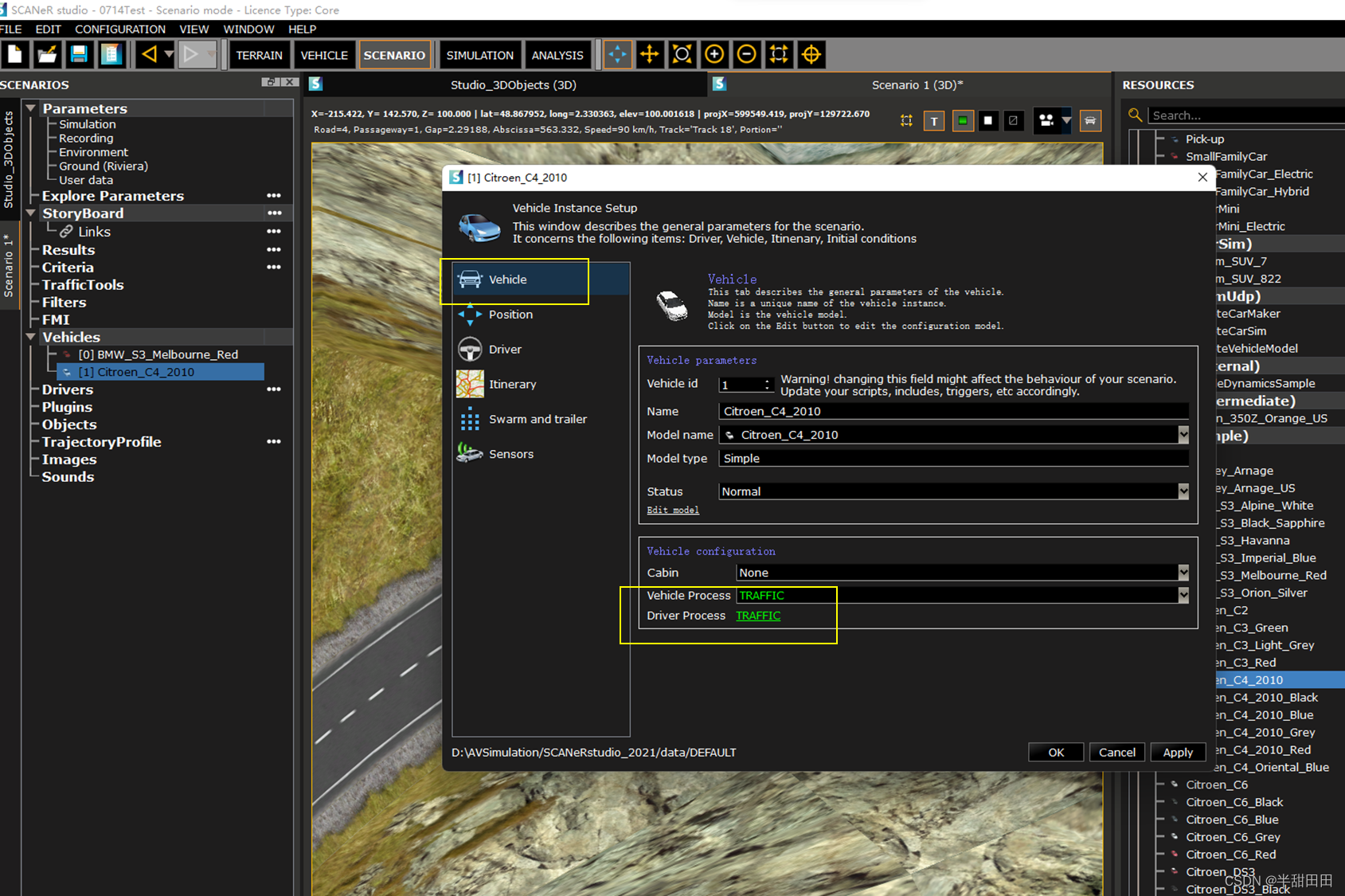 自动驾驶仿真软件SCANeR studio（初级练习1）：scenario构建之driver模式理解-CSDN博客