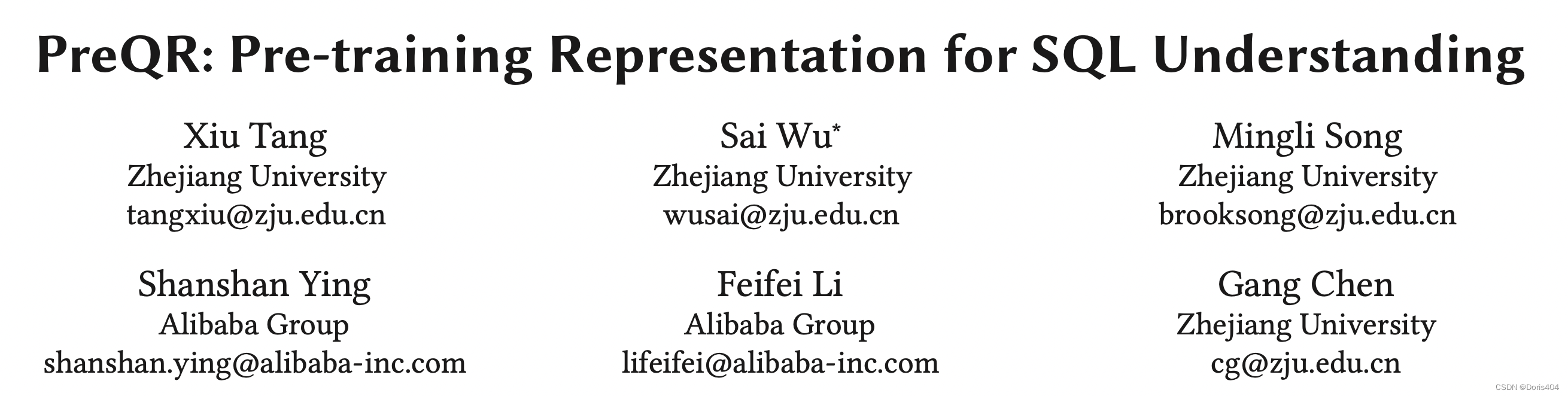 论文阅读【2】PreQR: Pre-training Representation for SQL Understanding-CSDN博客