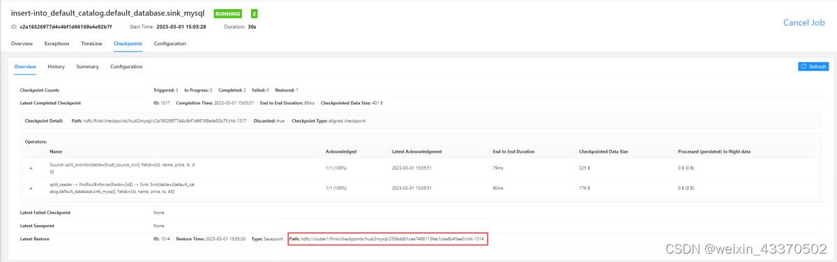 Flink SQL Checkpoint 学习总结_flinksql checkpoint-CSDN博客