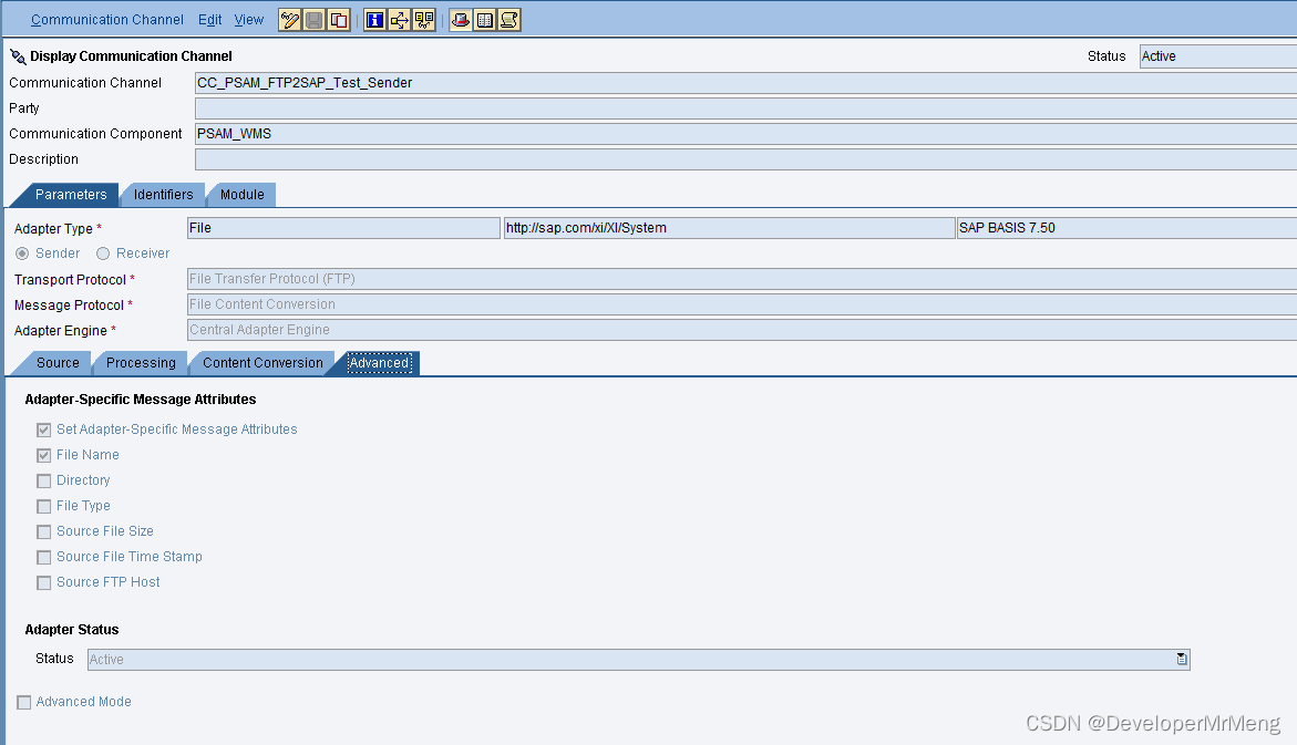 Sap Pipo File2soap 发送方使用content Conversion将文本格式转换为xml格式sap Po File Csdn博客