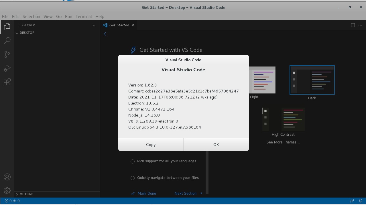 Centos7安装新版本Vscode异常解决_centeros7不能运行vscode-CSDN博客