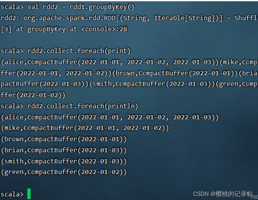 Spark RDD交互式案例统计每日新增长用户-CSDN博客