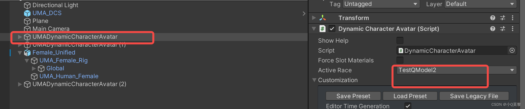 Unity中如何使用UMA2渲染自己的角色_unity uma-CSDN博客