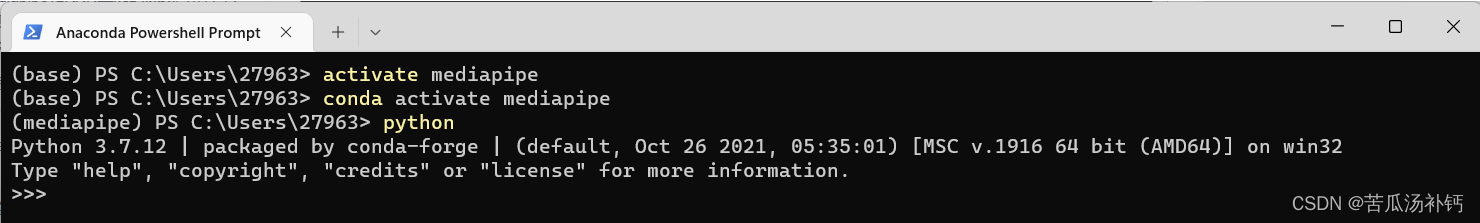 Mediapipe+VSCode+Anaconda 实时检测手部关键点并保存视频_conda mediapipe-CSDN博客