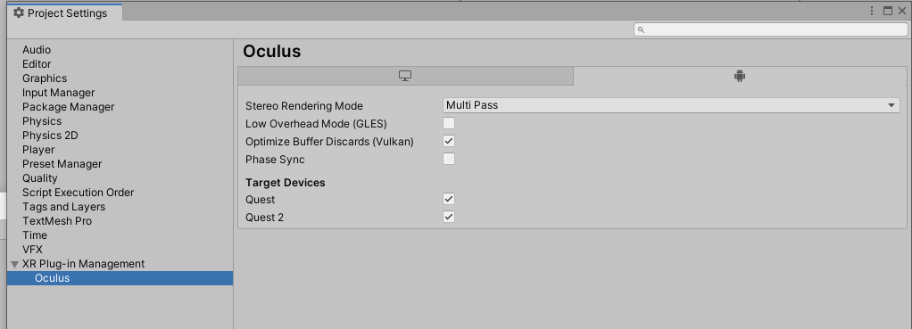 Unity笔记之Oculus Quest2开发 一_quest2 depth api-CSDN博客