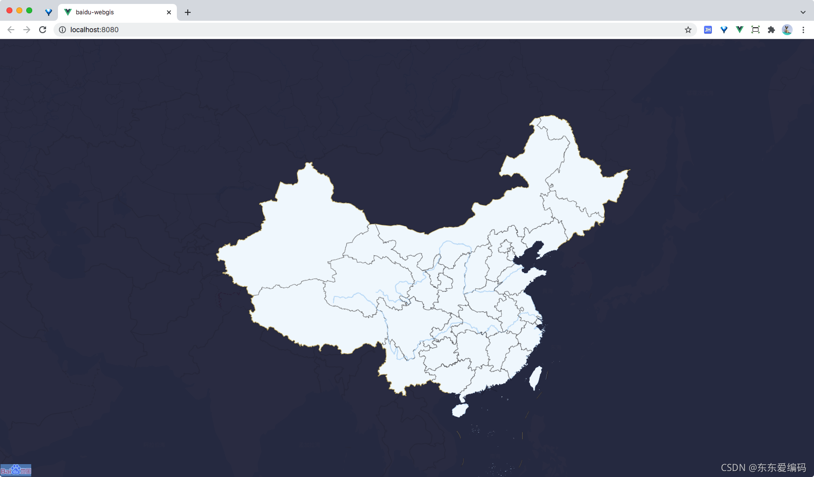 百度webgis Api 显示中国地图02百度地图只显示中国部分 Csdn博客
