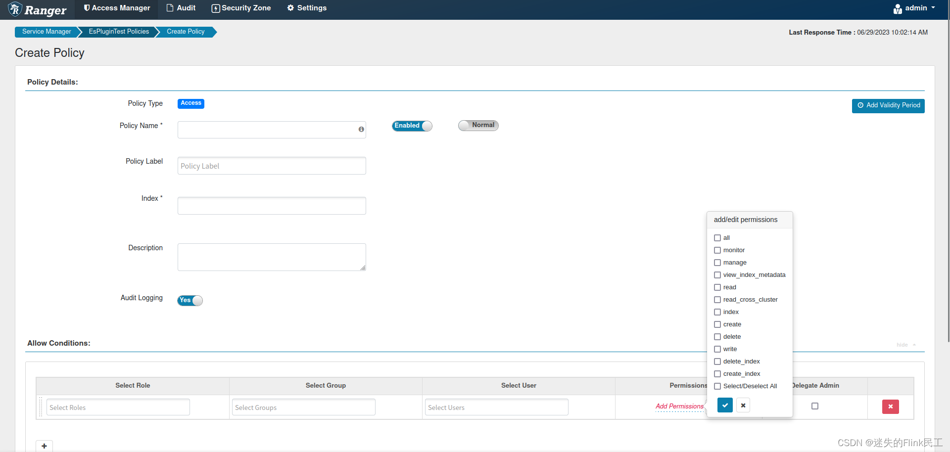 Apache Ranger入门与进阶使用 Csdn博客