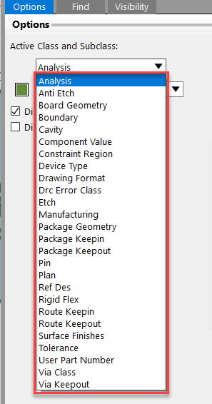 cadence SPB17.4 - Active Class and Subclass-CSDN博客