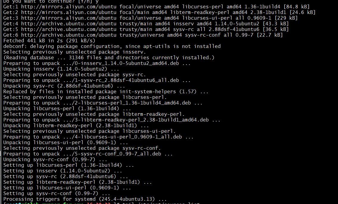 Ubuntu20 安装sysv-rc-conf 报错E: Unable to locate package sysv-rc-conf_sysv-rc-conf : 依赖: sysv-rc 但是 ...