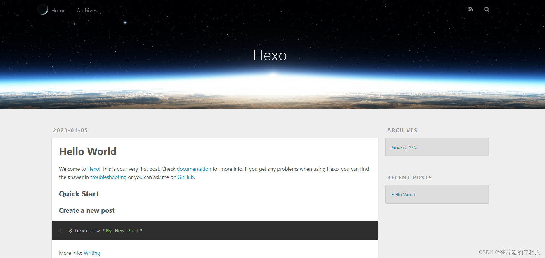 hexo+github博客的搭建以及butterfly主题的安装_butterfly安装-CSDN博客