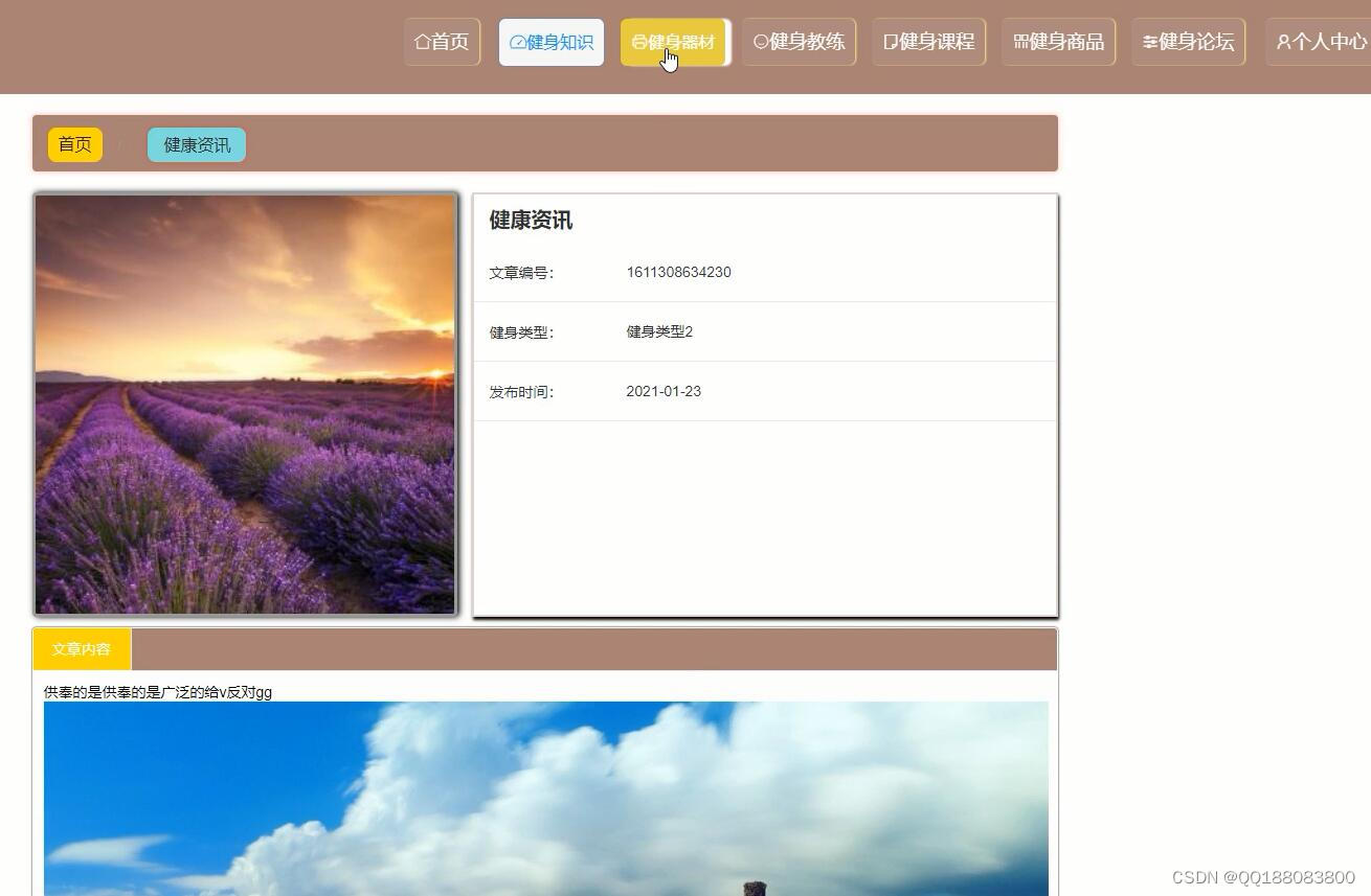 Nodejsvueelementui体育运动健身房器材网站python Java Php设计基于vue和nodjs的马术俱乐部网站 Csdn博客