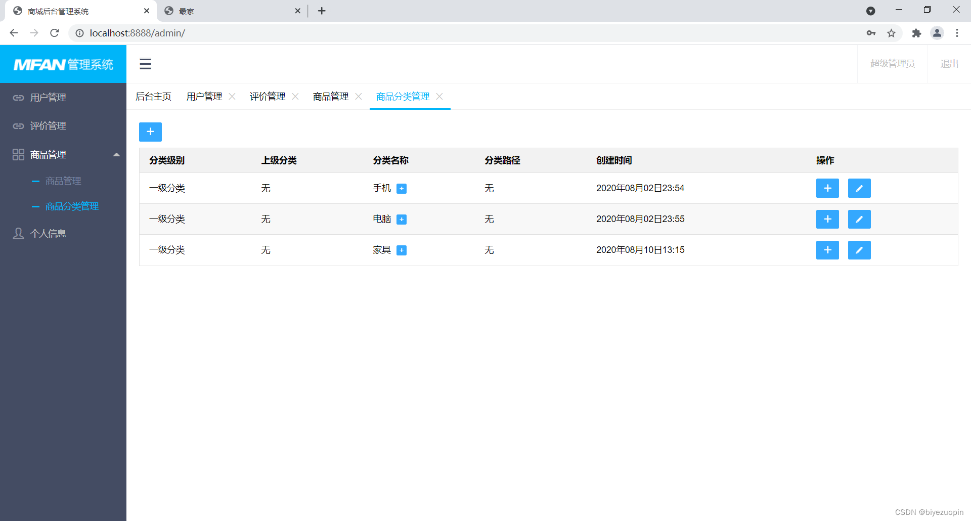 基于springboot的家具购物商城网站设计与实现芊芊家居后台管理系统 Csdn博客