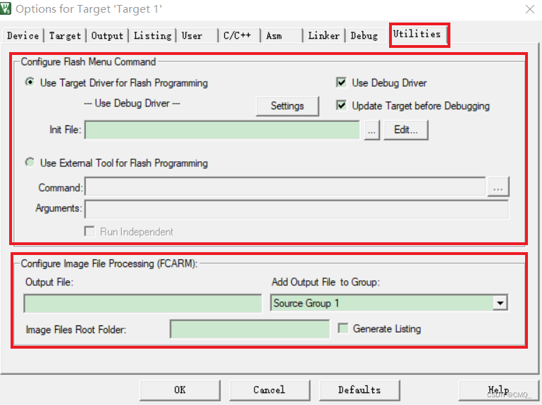 keil工程目标选项配置：Options for Target_keil options for target-CSDN博客