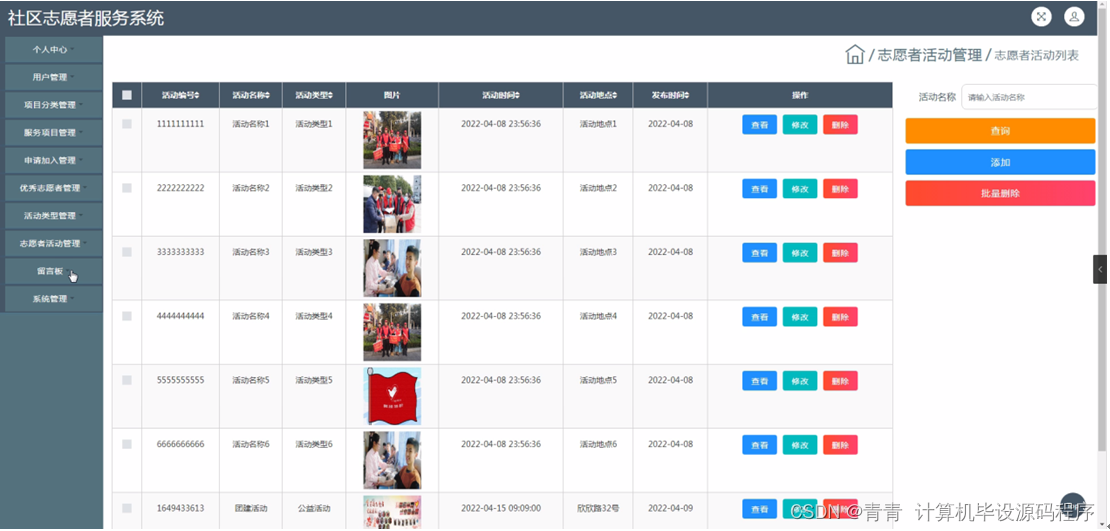 Java Jsp社区志愿者服务系统o51t0 独有源码 如何找到适合自己的毕业设计的指南 Csdn博客