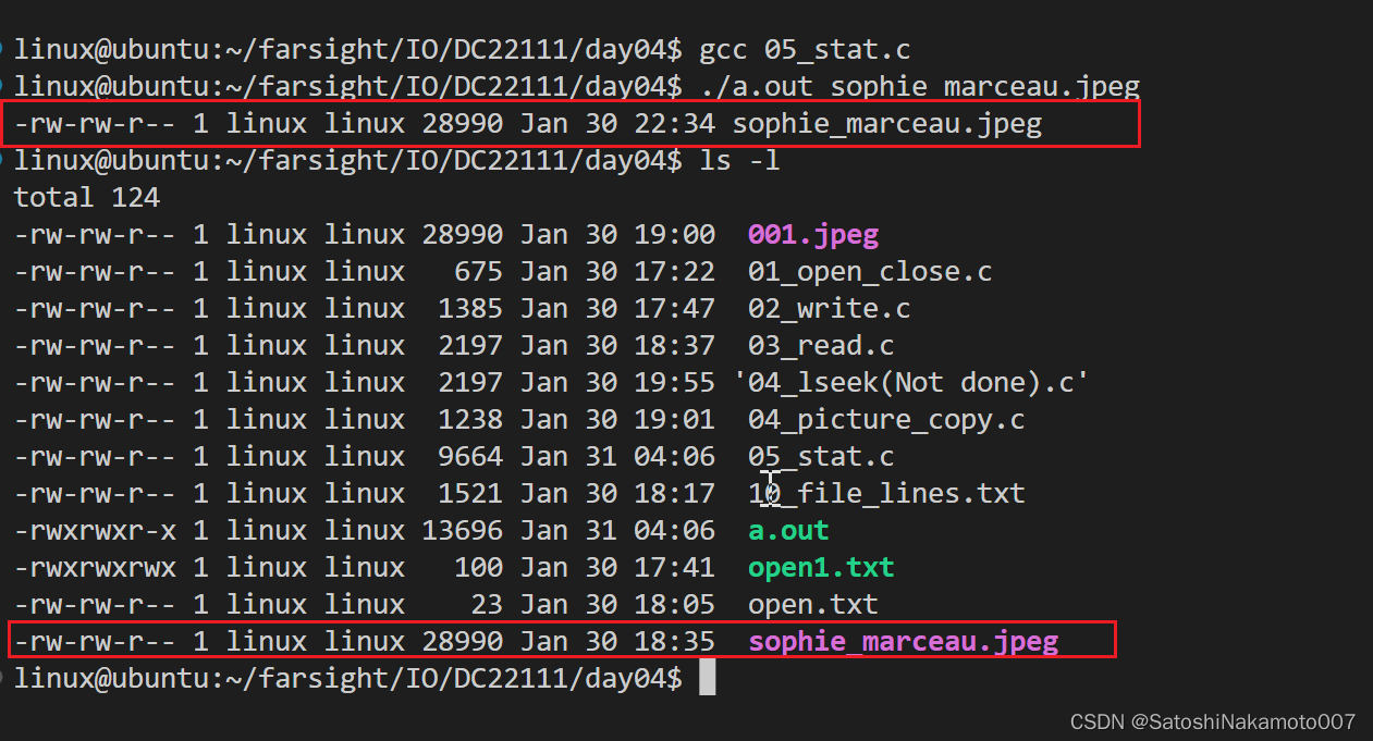 使用获取文件属性函数stat实现ls -l显示效果_使用stat函数获取文件属性让输出结果尽量跟 ls -l一致-CSDN博客