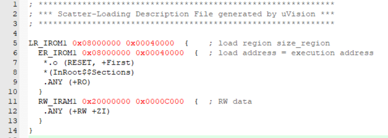 浅析keil的scf分散加载文件-基于STM32的例程_flash scf-CSDN博客