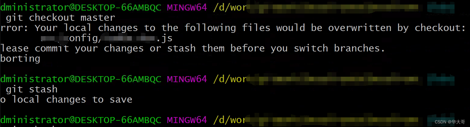 Solve the Git report error unknown switch `e' error - Programmer Sought