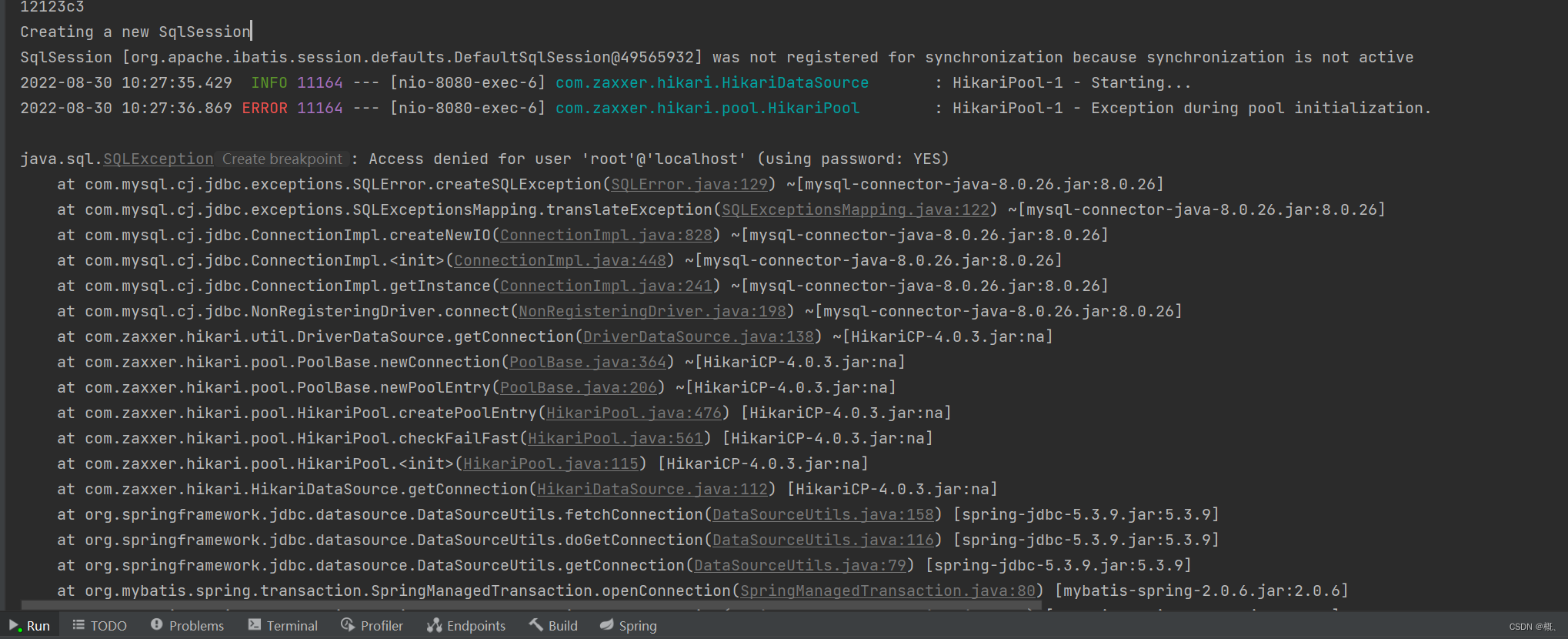 Creating A New Sqlsessionsqlsession Ssiondefaultsdefaultsqlsession 0397
