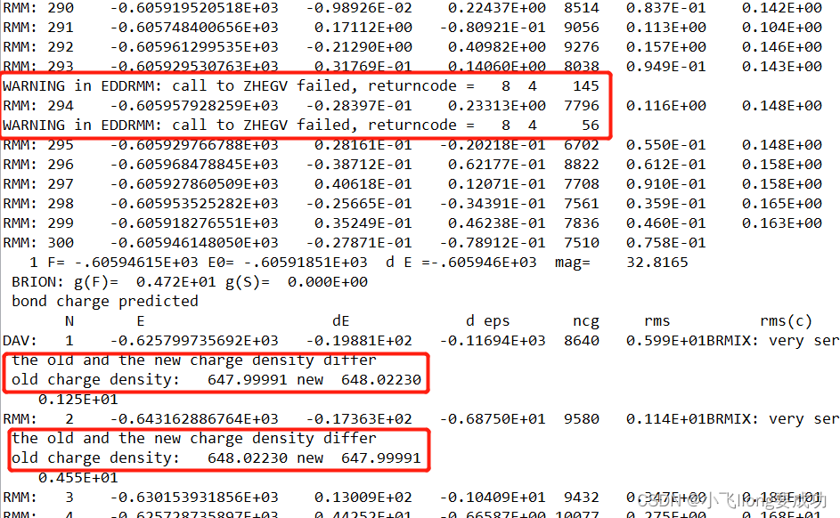 VASP计算：“WARNING in EDDRMM: call to ZHEGV failed, returncode = 6 3 9“-CSDN博客