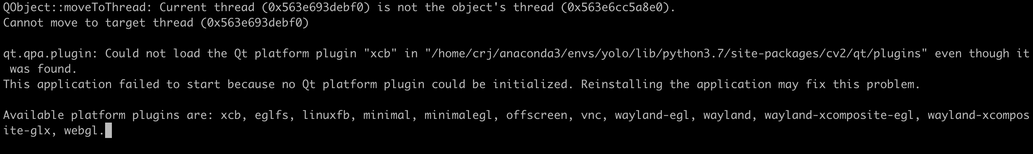 Qt问题： Qt Qpa Plugin Could Not Load The Qt Platform Plugin “xcb“ In Qt
