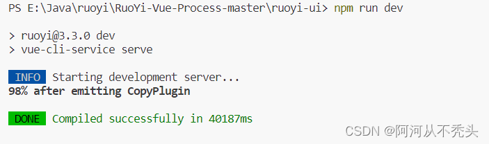 RuoYi-Vue-Process闲鹿工作流版本安装启动，适用于其他若依前后端分离版本-CSDN博客