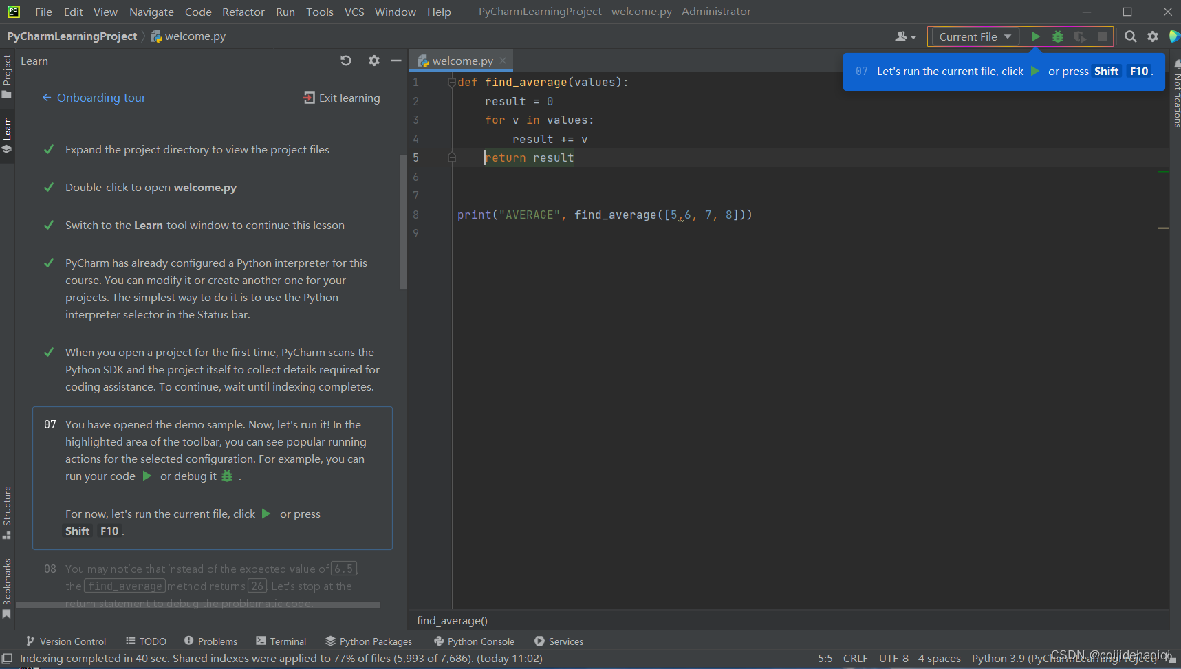 pycharm安装教程学习笔记_正在扫描python sdk-CSDN博客