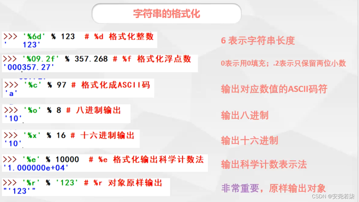字符串格式化和拼接，高精度计算，逻辑运算符，流程控制语句 格式化拼接 Csdn博客