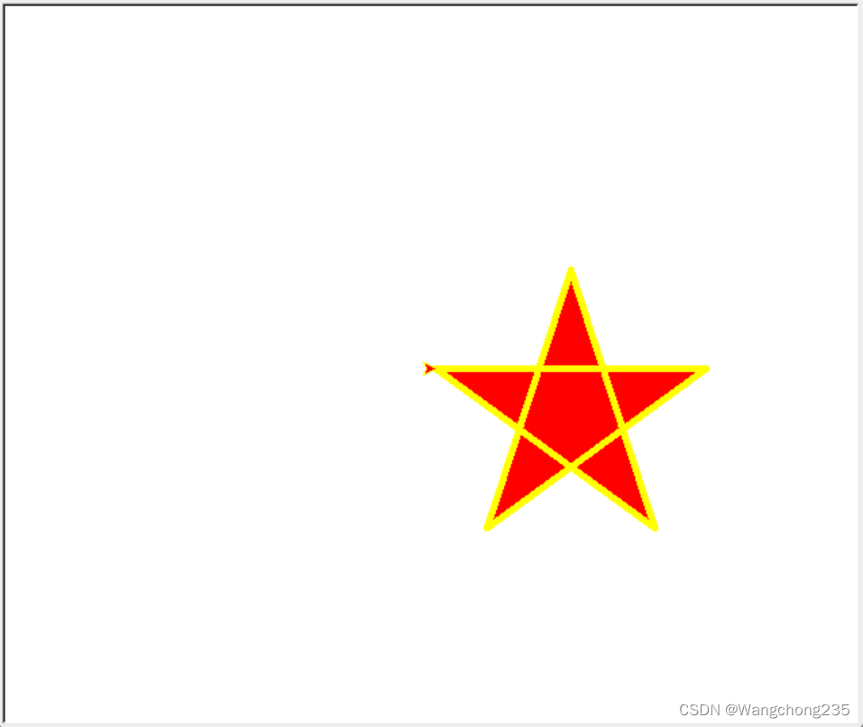 绘制五角星 Csdn博客