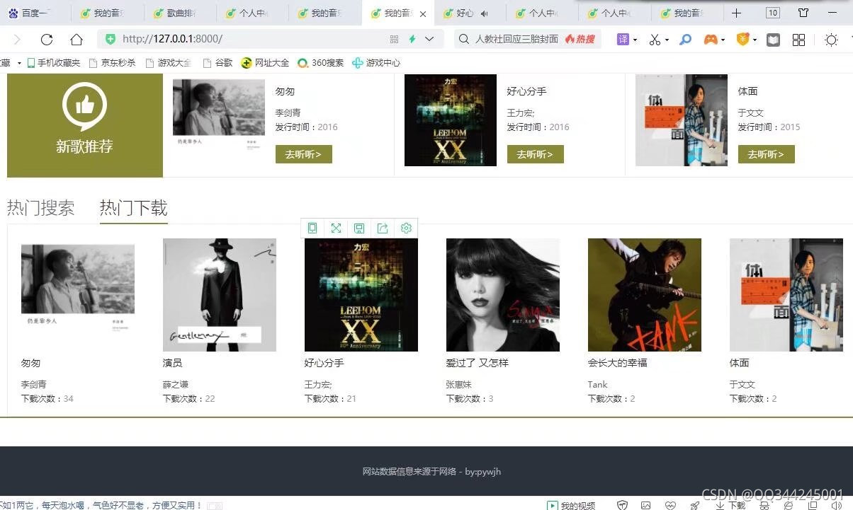 Python基于django在线音乐播放网站设计 计算机毕业源码设计python Django音乐网站 Csdn博客