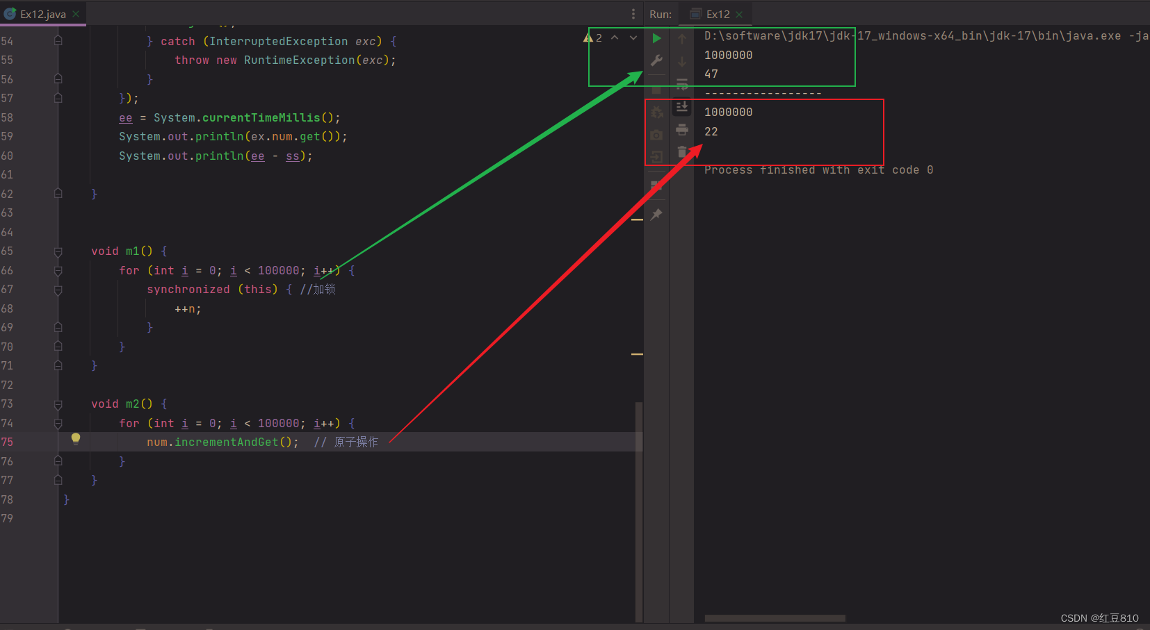 写程序证明原子类操作比synchronized效率高?java 原子类 Synchronized 谁快 Csdn博客