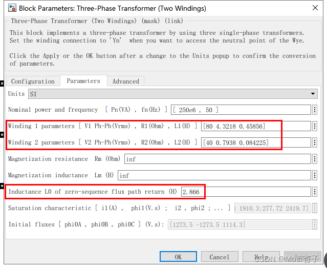 三相变压器在Yd1下设置_three phase transformer参数设置-CSDN博客