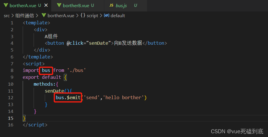 Vue组件通信（父传子，子传父，兄弟）vue 子父组件传参 兄弟组件传参 Csdn博客