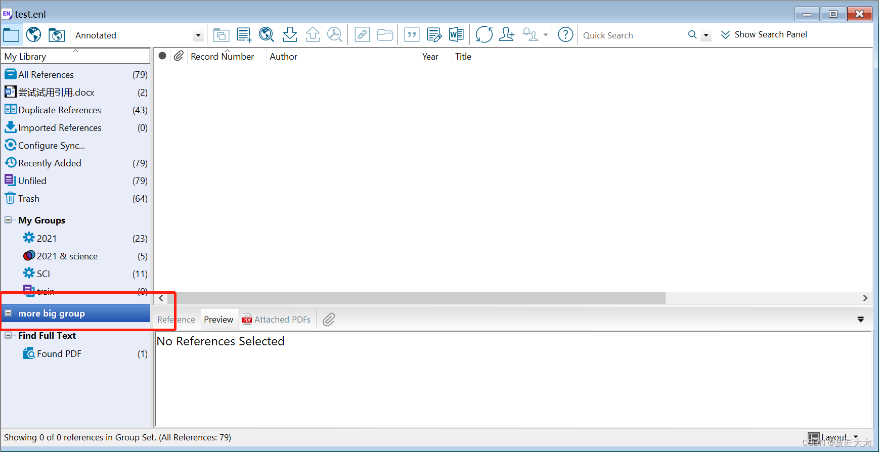 endNote操作笔记-3-软件的管理功能_endnote20批量删除文献-CSDN博客