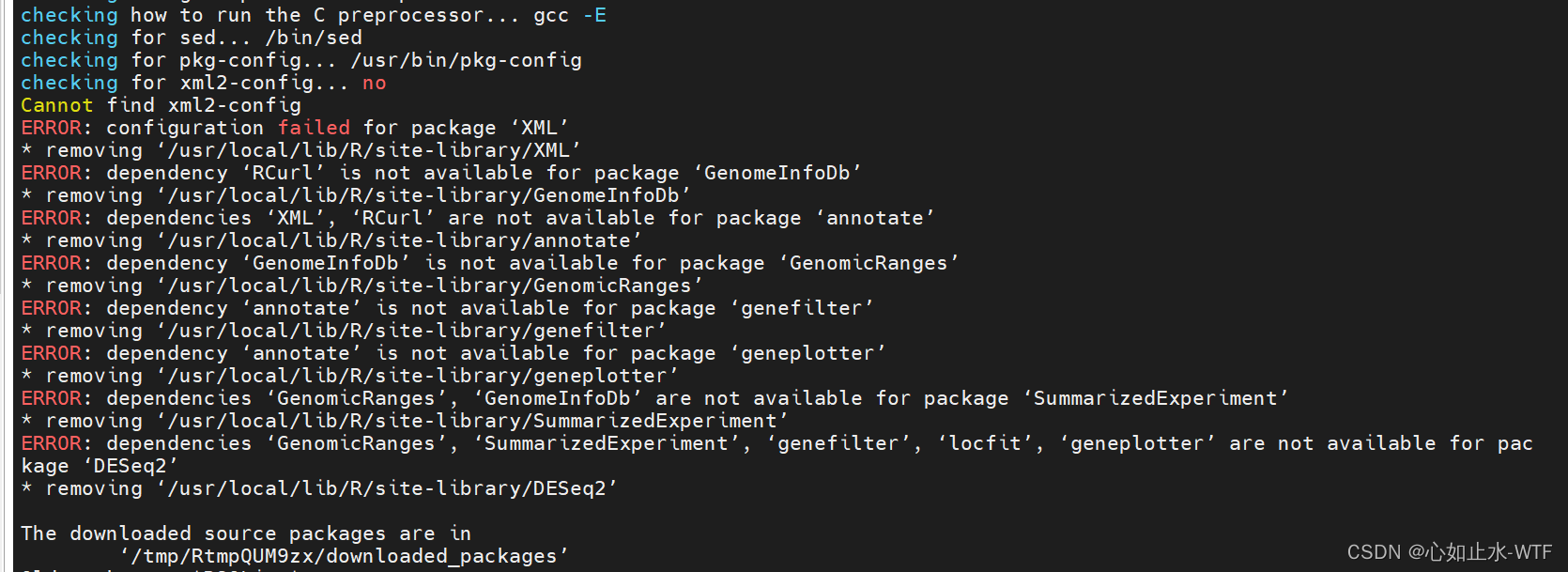 DEseq2和edgeR的安装问题记录_deseq2安装报错-CSDN博客