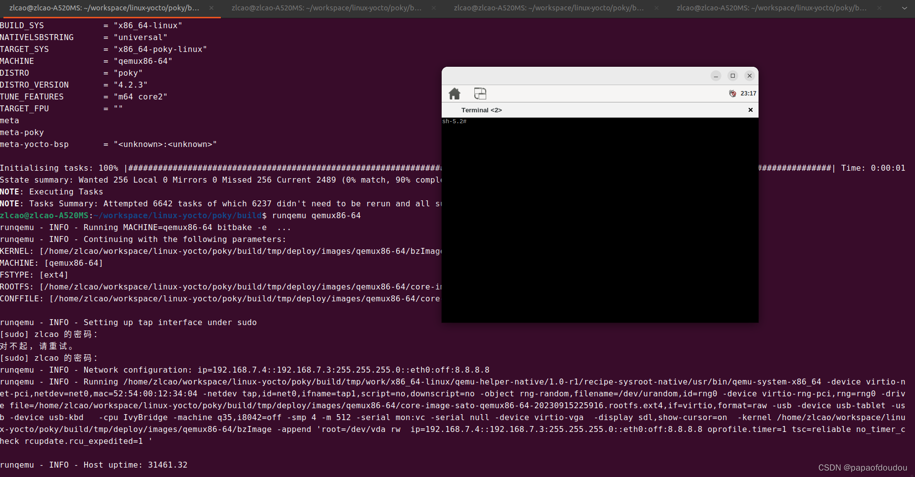 yocto poky @ x86_64 qemu开发QuickStart_yocto qume-CSDN博客